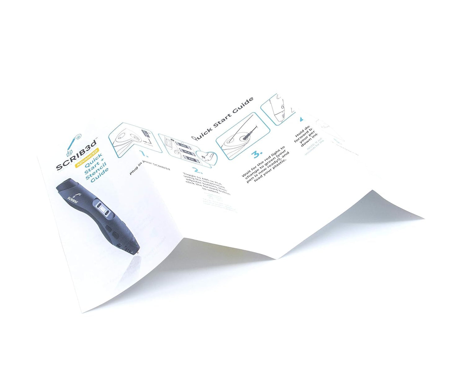 SCRIB3D Advanced 3D Printing Pen with 20 Feet of Filament, Stencil Boo